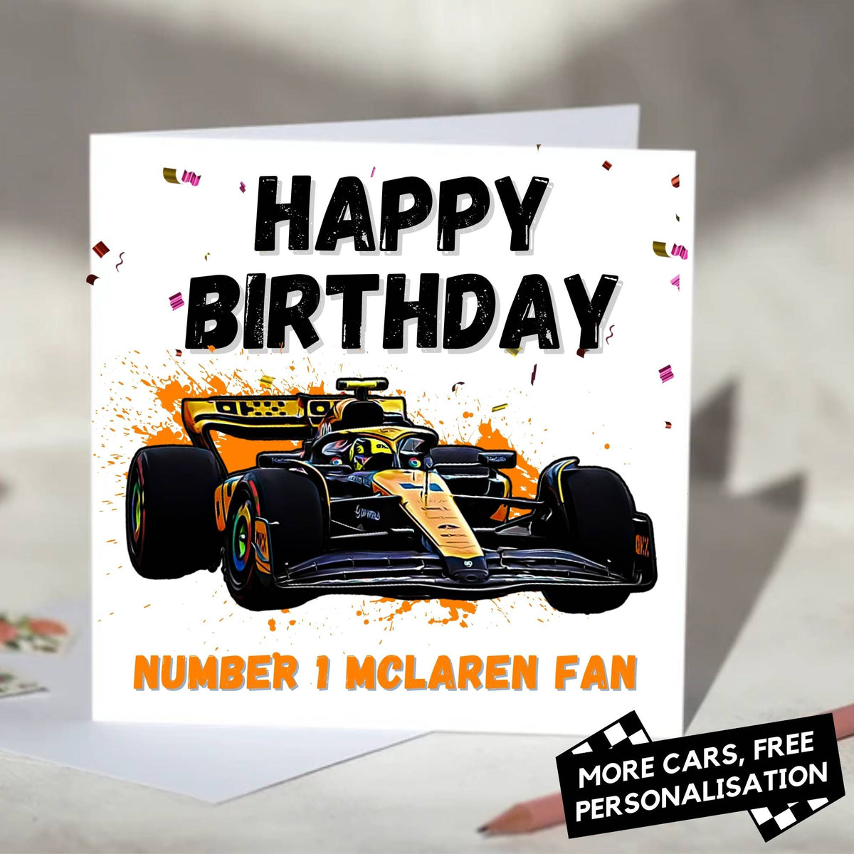 Personalised Formula 1 Birthday Card – ChampionPrints