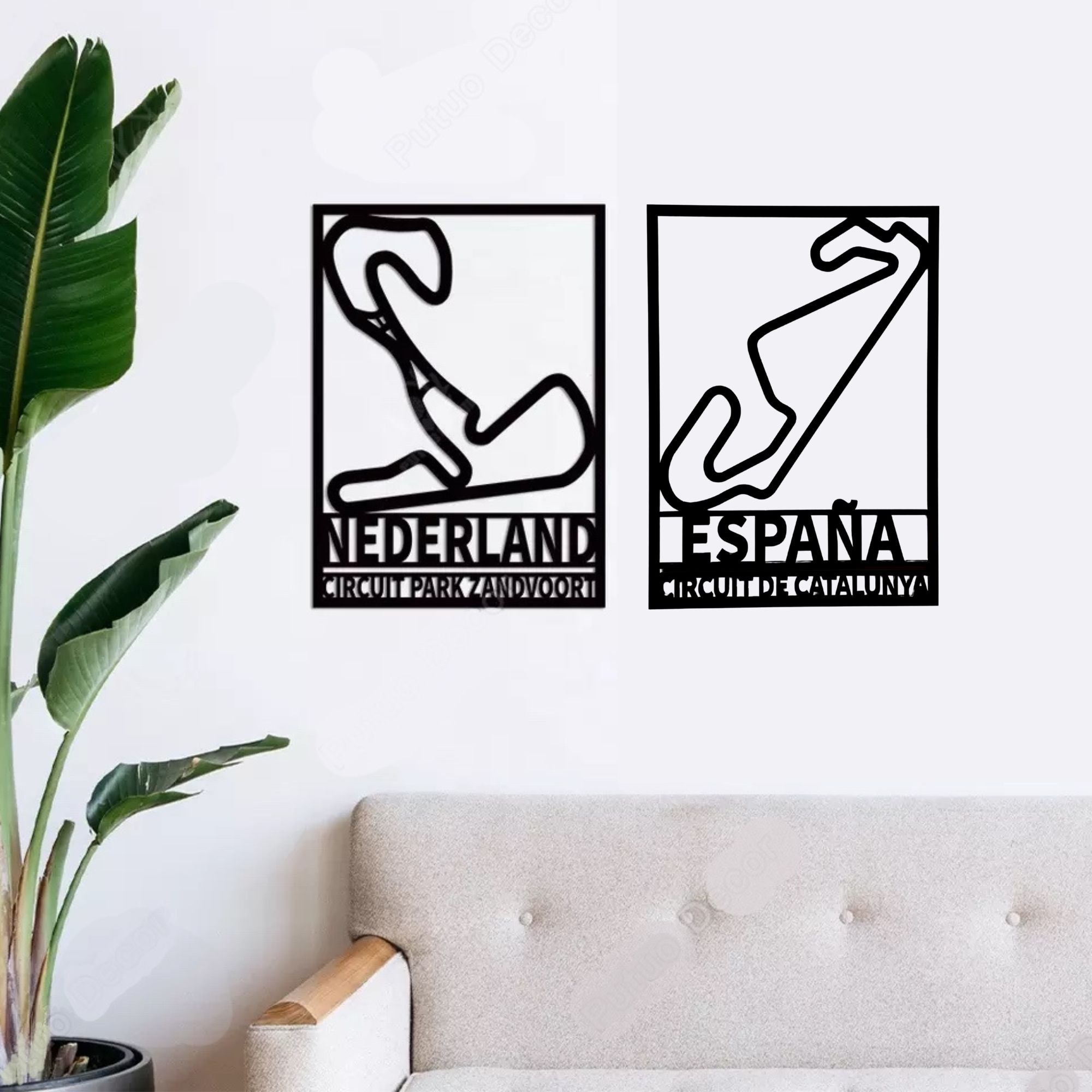 Grand Prix Circuit F1 Wooden Wall Signs, Wall Decor for Formula 1 Fans ...