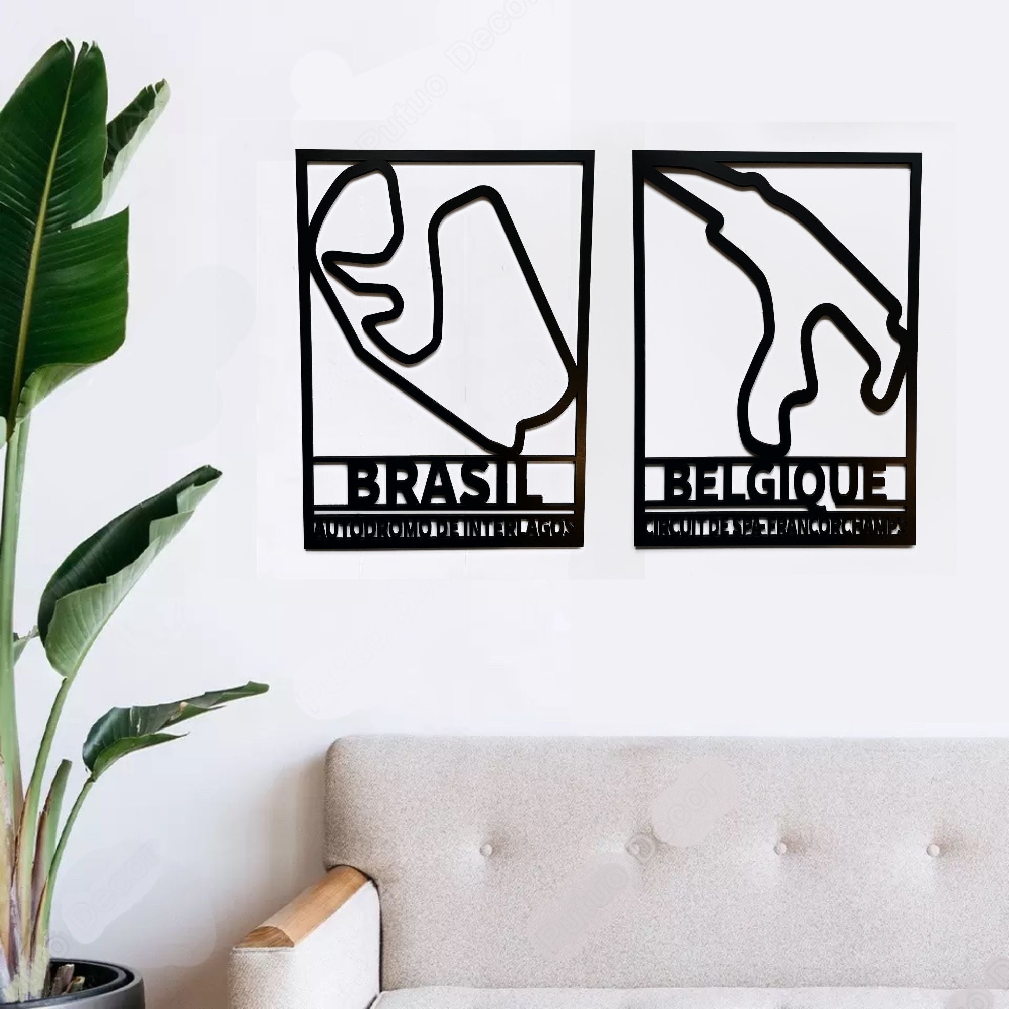 Grand Prix Circuit F1 Wooden Wall Signs, Wall Decor for Formula 1 Fans ...