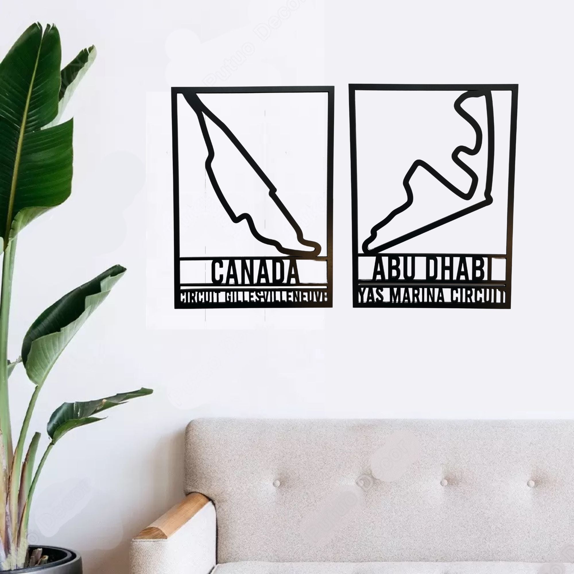 Grand Prix Circuit F1 Wooden Wall Signs, Wall Decor for Formula 1 Fans ...